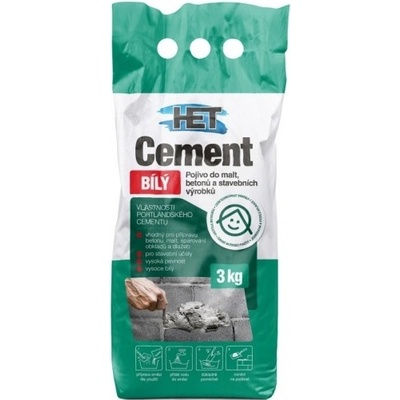 Het cement bílý pro přípravu malt a betonů 3 kg od 107 Kč - Heureka.cz