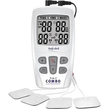 Body Clock 3-in-1 Combo elektroterapeutický přístroj s 22 programy Tens ...