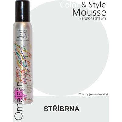 Omeisan Color & Style Mousse tužidlo stříbrné 200 ml od 420 Kč - Heureka.cz