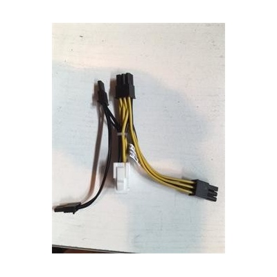 SUPERMICRO CPU 8 pin female to GPU 6/6+2 pin malepower adapter, 5cm, 16 ...