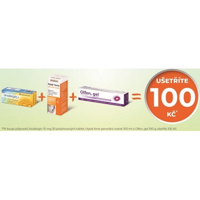ANALERGIN POR 10MG TBL FLM 30 + HYLAK FORTE POR SOL 100ML + OLFEN DRM ...