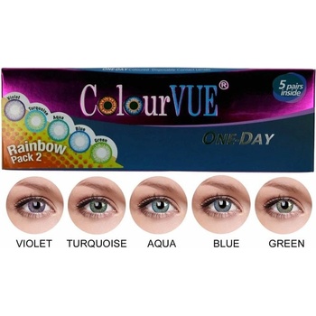 MaxVue Vision ColorVue Trublends One-Day Rainbow Pack2 barevné ...