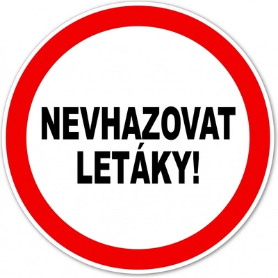 Jmenovky-eshop.cz Samolepka Nevhazovat letáky 04 Samolepka na poštovní ...