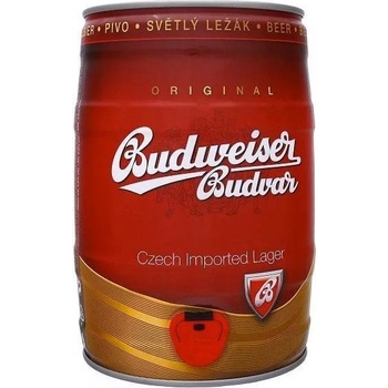 Budweiser Budvar Original světlý ležák 12° 5% 5 l (sud) od 350 Kč ...