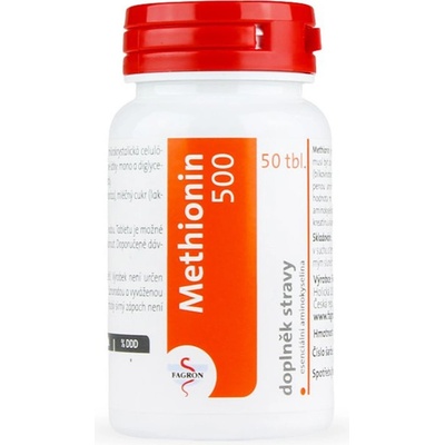Fagron Methionin 500 50 tablet od 173 Kč - Heureka.cz