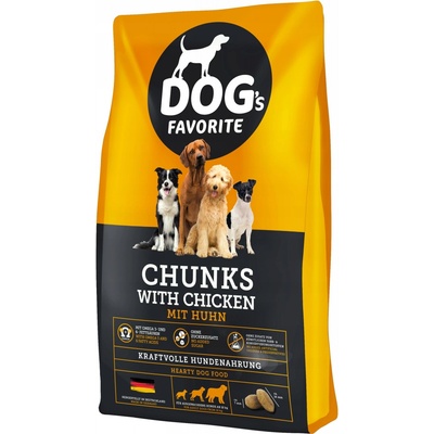 Dog´s favorite Chunks with chicken 15 kg od 680 Kč - Heureka.cz