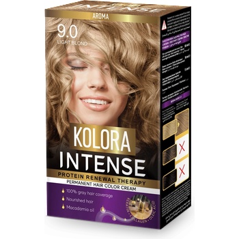 Aroma Боя за коса Kolora Intense Protein Renewal Therapy № 9.0 Светло русо (3800013554838) от 4 ...