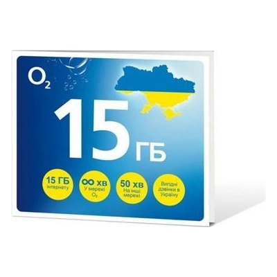 O2 SIM karta GO 15GB dat + 50 minut volání (Ukrajina) - Heureka.cz
