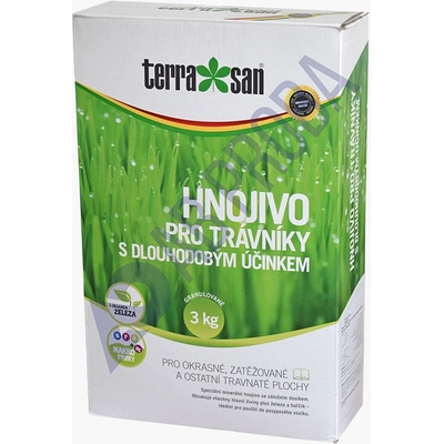 TERRASAN Trávnikové hnojivo s dlhodobým účinokom 3 kg od 8,3 € - Heureka.sk