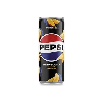 Pepsi Zero Sugar Mango plech 330 ml - Heureka.cz