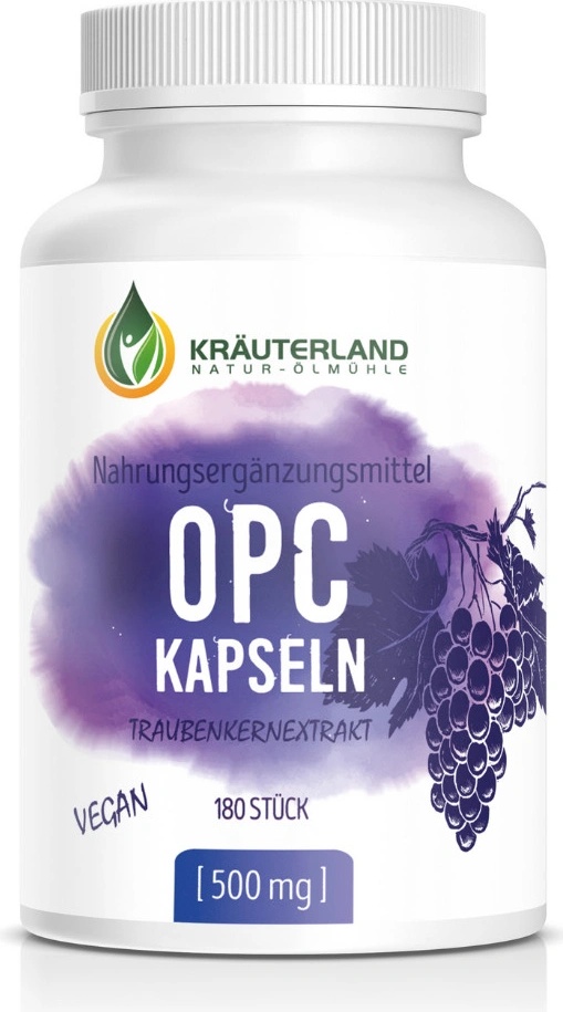Kräuterland OPC extrakt z hroznových jadier 180 kapsúl - Heureka.cz