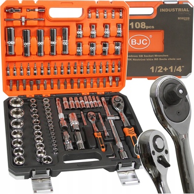 BJC Gola sada 108ks 1/4" 1/2" B58228 od 1 515 Kč - Heureka.cz