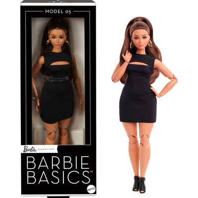 Mattel Barbie Basics Model 05 brunet s černými šaty - Heureka.cz
