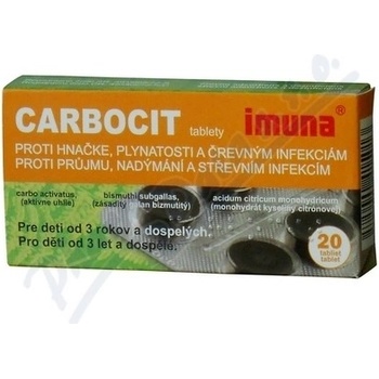 CARBOCIT POR 320MG/25MG/3MG TBL NOB 20 od 64 Kč - Heureka.cz