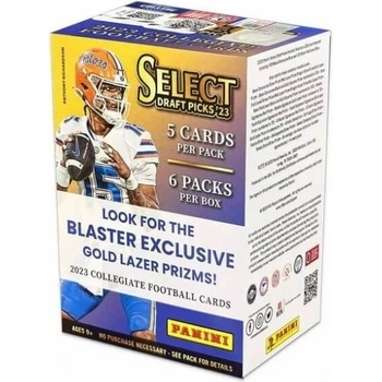 Panini 2023 Select Draft Picks NFL Football Blaster Box Gold Lazer ...