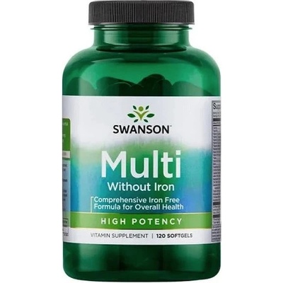 Swanson Multi without Iron Multivitamín bez železa 120 kapslí - Heureka.cz