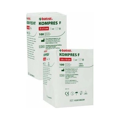 BATIST Kompresy z gázy KOMPRES nesterilné 100 ks 10 x 10 cm 100 ks od 4 ...