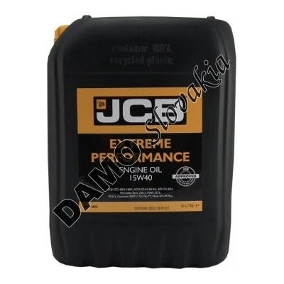 JCB EXTREME PERFORMANCE ENGINE OIL 15W-40 20 l od 108,86 € - Heureka.sk
