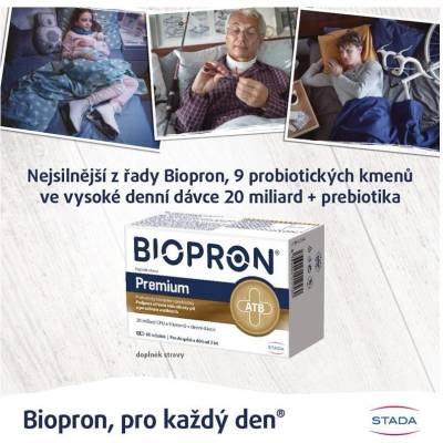 Biopron Premium probiotika a prebiotika při a po užívání antibiotik 30 tobolek od 249 Kč ...