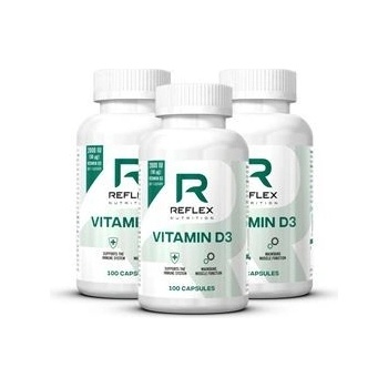 Reflex Nutrition Vitamin D3 100 kapslí 2 + 1 od 448 Kč - Heureka.cz