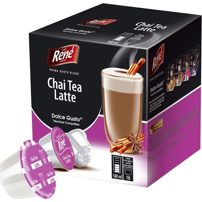 Café René Chai Tea Latté 16 kapsúl pre Dolce Gusto kávovary od 4,9 ...