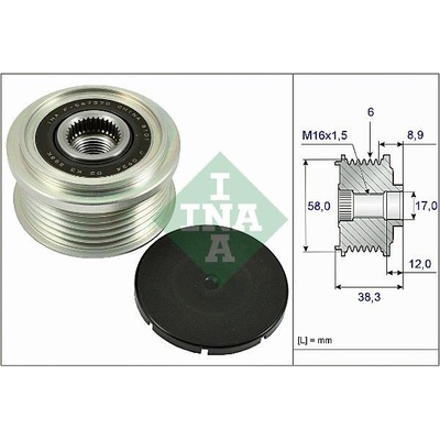 Voľnobežka alternátora INA 535 0266 10 535 0266 10 - Heureka.sk