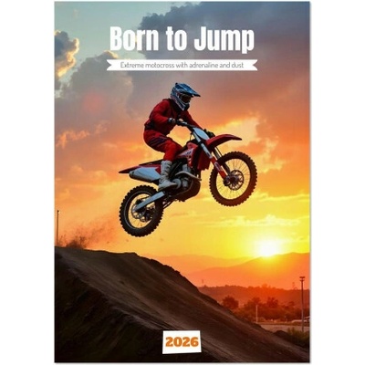 Born to Jump Extreme motocross with adrenaline and dust Wall DIN A4 ...