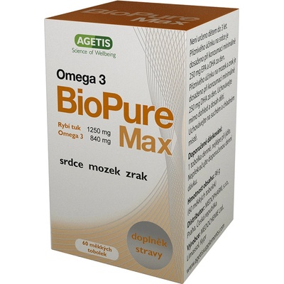 BioPure Max Omega 3 60 měkkých tobolek od 149 Kč - Heureka.cz