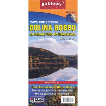 Dolina Bobru Jelenia Gora Boleslawec turistická mapa Galileos od 123 Kč ...