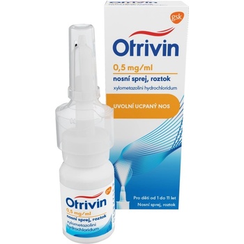 Otrivin 0,5mg/ml nosní sprej pro děti při léčbě ucpaného nosu 10 ml ...