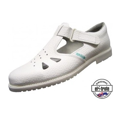 Zdravotná pracovná obuv CLASSIC, pánske sandále - 91 500 f.10, biele od ...