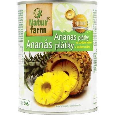 Natur farm Ananas plátky kompot 565 g - Heureka.cz
