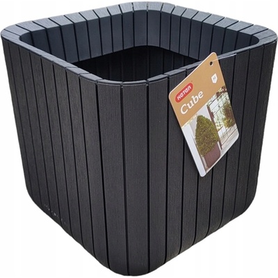 Keter Cube Planter M Květináč 30 x 30 x 30 cm antracit od 449 Kč ...