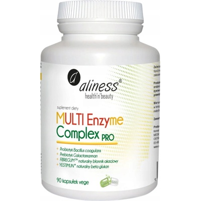 Aliness Multi Enzyme Complex PRO trávicí enzymy bromelain 90 kapslí od ...