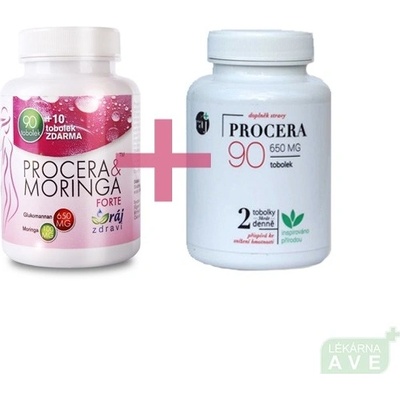 Procera & Moringa 90+10 tablet + Procera 90 tablet - Heureka.cz