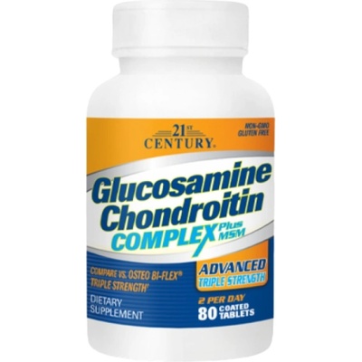 21st Century Glucosamine Chondroitin Complex Plus MSM - Advanced Triple Strength [80 Таблетки ...