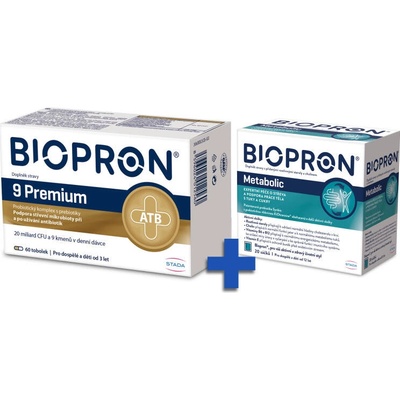 Biopron9 Premium 60 tobolek + Biopron Metabolic 20 sáčků od 739 Kč - Heureka.cz