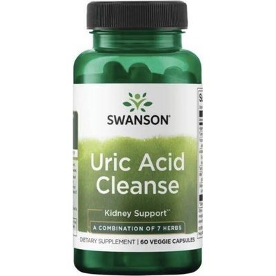 Swanson Uric Acid Cleanse snížení kyseliny močové 60 rostlinných kapsúl ...