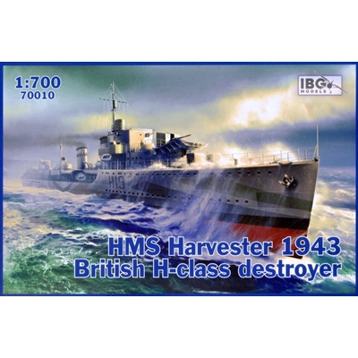 IBG Models HMS Harvester 1943 British H-class destroyer 70010 1:700 od ...