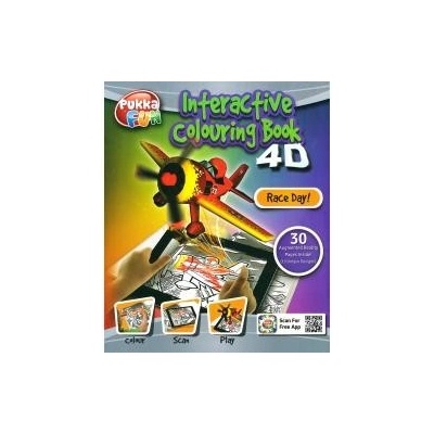 Interaktivní omalovánky 4D Pukka Fun-závodní den od 49 Kč - Heureka.cz