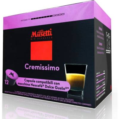 Musetti Nescafé Dolce Gusto kompatibilní kapsle kávy Cremissimo 12 ks ...
