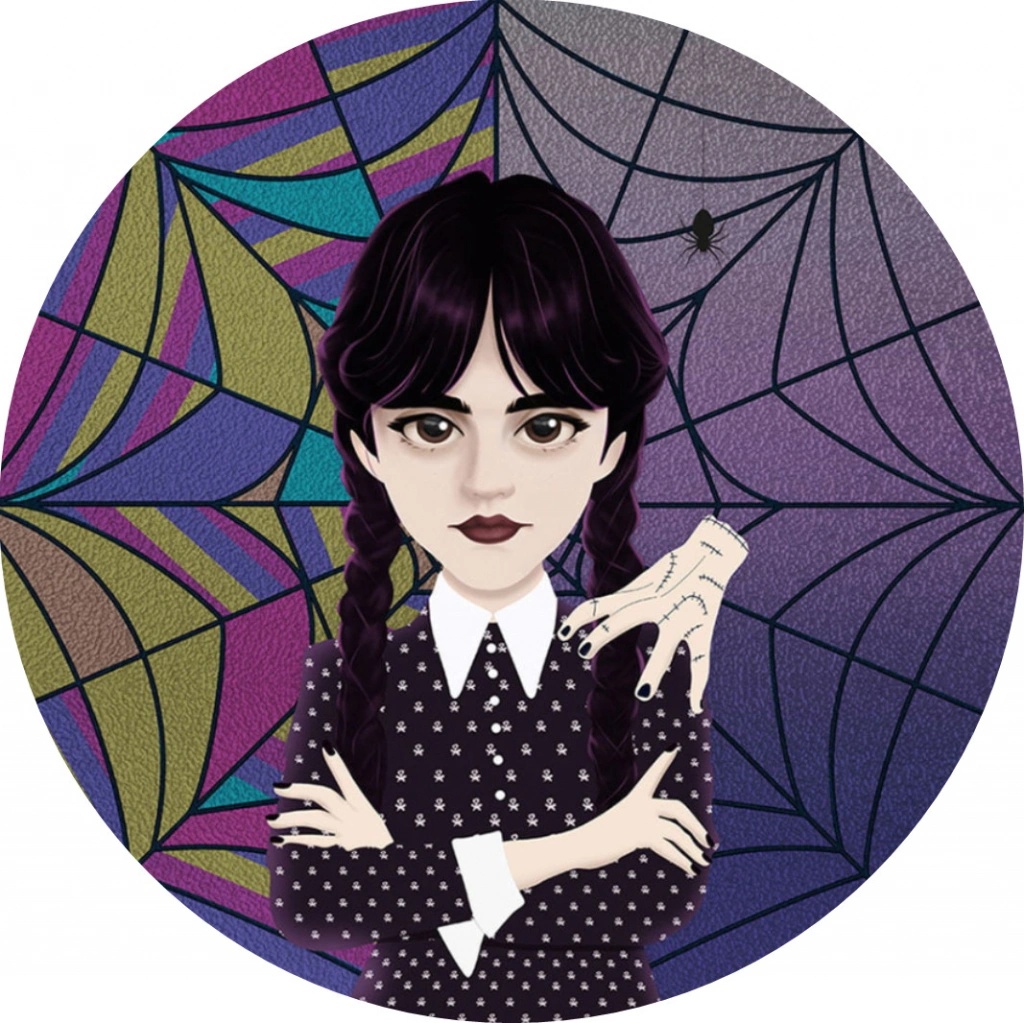 Obrázek na dort ADDAMSOVA RODINA - Wednesday materiál: FONDÁNOVÝ ...