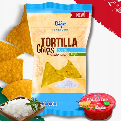 DIJO Tortilla chips Nachos SALT 400 g od 89 Kč - Heureka.cz