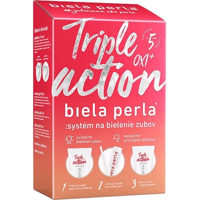 Biela perla Triple action OXI+ systém na bielenie zubov 1x1 set od 15,5 ...