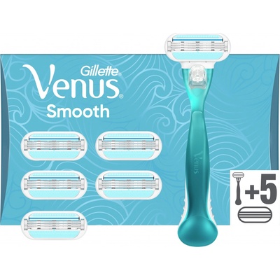 Gillette Venus Smooth + 5 ks hlavic od 249 Kč - Heureka.cz