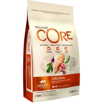 Wellness Core Cat Original Adult All Breeds krůta a kuře 4 kg od 778 Kč ...