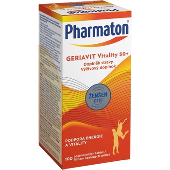 Pharmaton Geriavit Vitality 50+ 100 tablet od 623 Kč - Heureka.cz