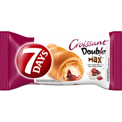 7 Days Double Croissant s náplní s vanilkovou příchutí a s náplní s ...