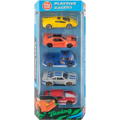 PLAYTIVE Autíčko Playtive Racers 5 kusů Tuning Cars série 2 1:64 ...