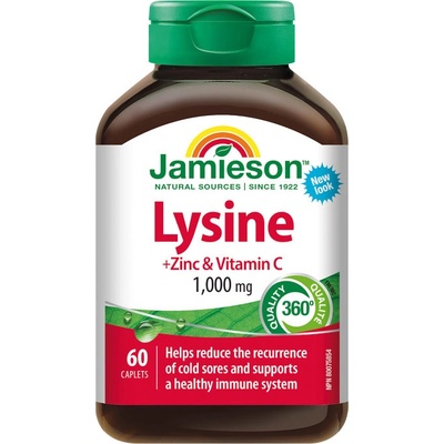 Jamieson Lysine + Zinc & Vitamin C 1000 mg 60 tabliet od 11,87 ...